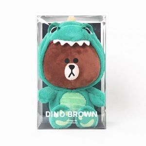 LINE FRIENDS | Toys | Korean Linefriends Dinosaur Brown Bear Plushy ...